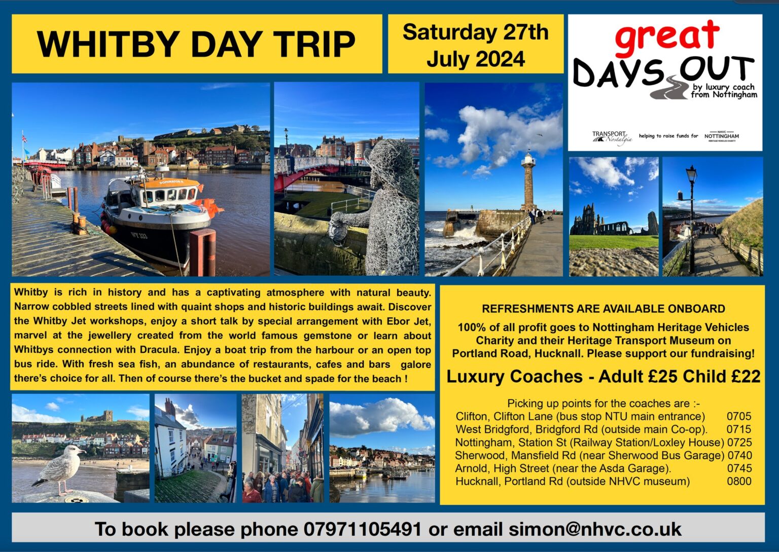 Whitby Day Trip - Nottingham Heritage Vehicles