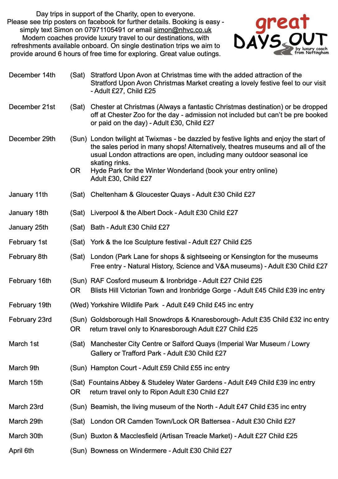 Great Days Out - Nottingham Heritage Vehicles