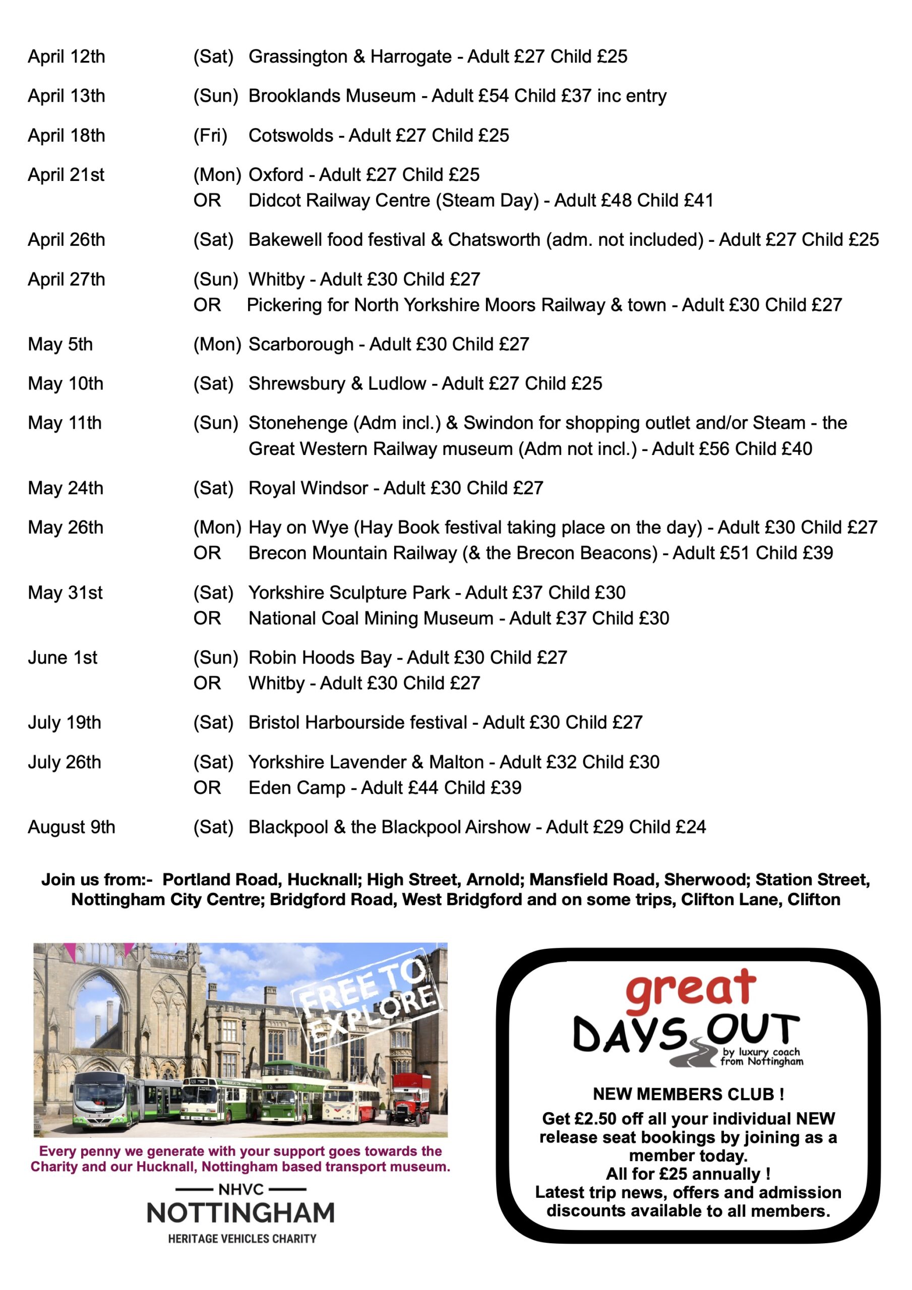 Great Days Out - Nottingham Heritage Vehicles